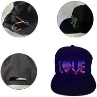 China 700mAh Battery Bluetooth LED Hat APP Control USB Rechargeable for sale
