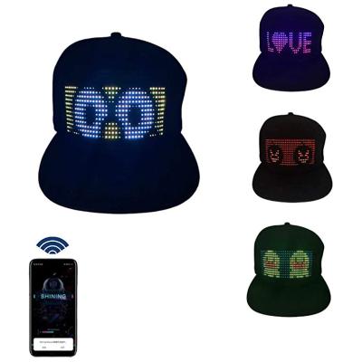 China Bluetooth LED Programmable Hat Customized App Control Smart Cap for sale