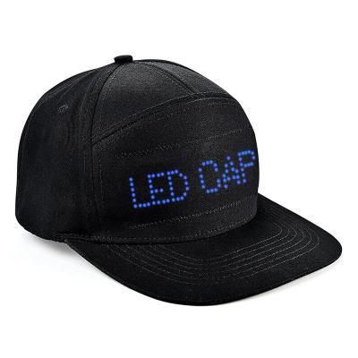 China App Control Bluetooth LED Hat Programme Detachable Adjustable for sale