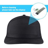 China App Control Bluetooth LED Hat Programme Detachable Adjustable for sale