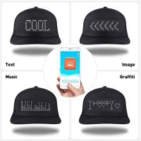 China Bluetooth LED Message Cap Programmable White Light Adjustbale for sale