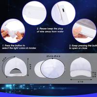 China LED Light Up Baseball Hats Fiber Optic Caps For Men Women for sale