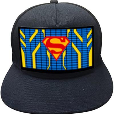 China Sound Activated LED Baseball Hats Light Up Flashing With Music for sale