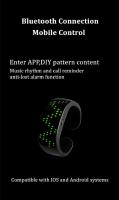 China Smartphone Remote Control Led Bracelet APP Editing Message Drawing for sale