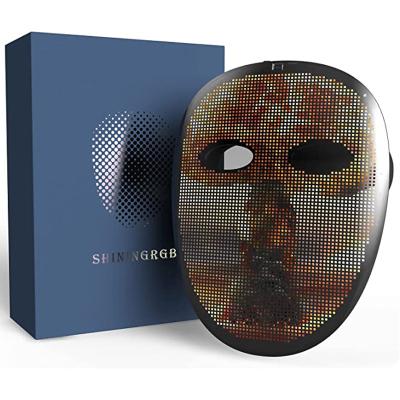 China Wifi RGB Led Video Mask Programmable Upload Pictures And Play Videos for sale