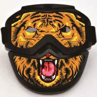 China Sound Activated Animation Flashing Led Halloween Face Mask For Party Festival for sale