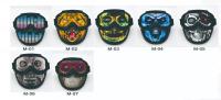 China USB Voice Activated Led Halloween Mask Equalizer Light Up In Dark for sale