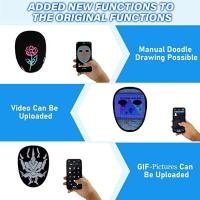 China 3600pcs Programmable Smart Led Face Mask For Halloween Party Cosplay for sale