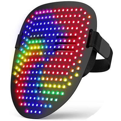 China Face Changing Halloween Led Mask Usb Rechargaeble For Party Cosplay for sale