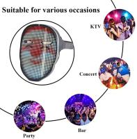 China Programmable Bluetooth LED Mask For Costume Cosplay Party Masquerade for sale