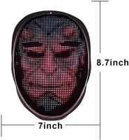 China Programmable Bluetooth LED Mask For Costume Cosplay Party Masquerade for sale
