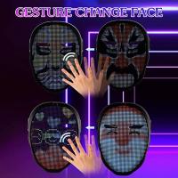 China Programmable Bluetooth LED Mask For Costume Cosplay Party Masquerade for sale