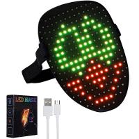 China Halloween LED Party Mask With Gesture Sensing LED Lighted Face Transforming Mask for sale