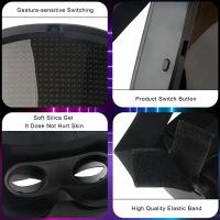 China APP Control Party LED Mask USB Rechargeable DIY Image Photos For Halloween Cosplay for sale