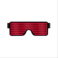 China USB Charge Glowing Magic LED Glasses Christmas Flashing Light Neon Rave Glasses for sale