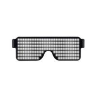 China USB Charge Glowing Magic LED Glasses Christmas Flashing Light Neon Rave Glasses for sale