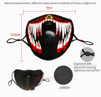 China USB Rechargeable Voice LED Face Mask 4 Flashing Modes For Party Halloween for sale