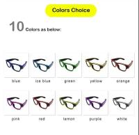 China Party Rave Festival Luminous LED Glasses Cold Neon Light Flashing for sale
