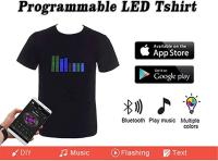 China Programmable LED Lighting T Shirt Customized For Party Festival for sale