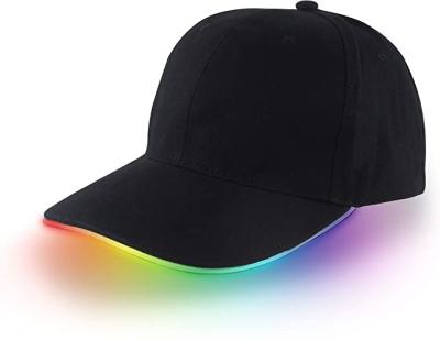 China Light Up Flash Glowing LED Baseball Caps For Hip Hop Stage Performance Festival for sale