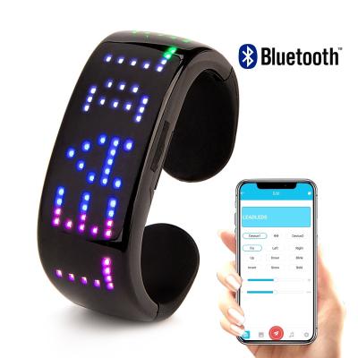 China Bluetooth Remote Control LED Bracelet App Programe Text Pattern for sale