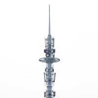 China A572 Ss400 Monopole Telecommunications Tower Polygonal Internet Signal for sale