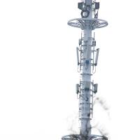 China A572 Ss400 Monopole Telecommunications Tower Polygonal Internet Signal for sale