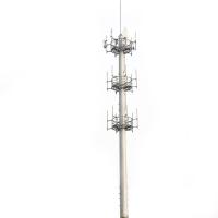 China 5-80m Monopole Telecommunications Tower Conical Cell Phone for sale
