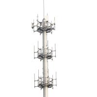 China 5-80m Monopole Telecommunications Tower Conical Cell Phone for sale