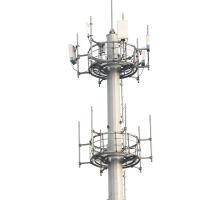 China 5-80m Monopole Telecommunications Tower Conical Cell Phone for sale