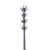 China Circular Polygonal Monopole Telecommunications Tower 15m Cellular for sale