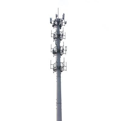 China Circular Polygonal Monopole Telecommunications Tower 15m Cellular for sale