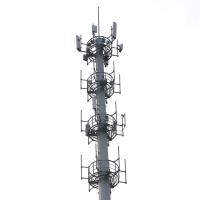 China Circular Polygonal Monopole Telecommunications Tower 15m Cellular for sale