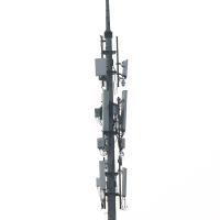 China 5g Q235b Self Supporting Antenna Tower , Galvanized Cell Phone Signal Booster Tower for sale