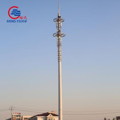 China Galvanized Hot Dip Monopole Cell Tower Antenna Swaged Tubular Pole for sale