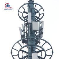 China 5g Gsm Wifi Tower Antenna Steel Telecommunications Monopole for sale