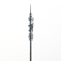 China Polygonal Galvanized Telecom Monopole Hot Dipped Cellular Tower Without Working Platform for sale