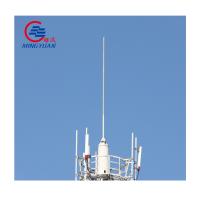 China Round Monopole Telecommunications Tower Tapered Mast Galvanized With Working Platform for sale