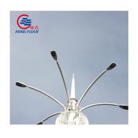 China 40m Galvanized Monopole Transmission Tower Hot Dip Conical Antenna for sale