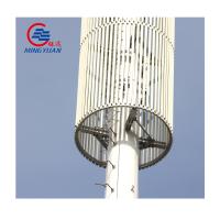 China 40m Galvanized Monopole Transmission Tower Hot Dip Conical Antenna for sale