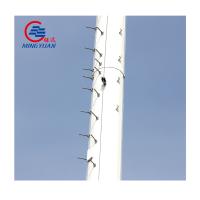 China 40m Galvanized Monopole Transmission Tower Hot Dip Conical Antenna for sale