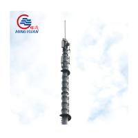 China Antenna Monopole Telecommunications Tower Galvanised Hot Dip 20m for sale
