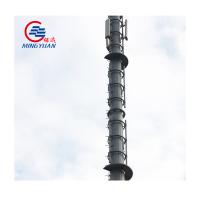 China Antenna Monopole Telecommunications Tower Galvanised Hot Dip 20m for sale