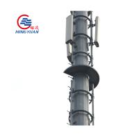 China Antenna Monopole Telecommunications Tower Galvanised Hot Dip 20m for sale