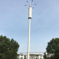 China Gr65 Q235b Monopole Communication Tower Galvanized 15 Meter for sale