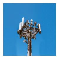 China Communication Monopole Telecommunication Antenna Tower GR65 SS400 for sale