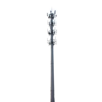 China Polygonal Conical Medium Voltage Pole Telecommunication Monopole Antenna Tower for sale