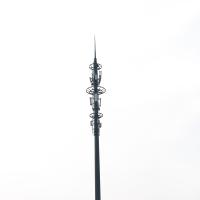 China Conical Monopole Telecommunications Tower Hot Dipped Q460 Tubular Steel Pole for sale