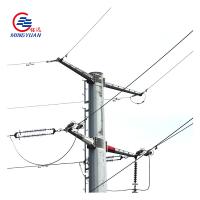 China Self Supporting Galvanized Steel Utility Power Pole For Electric Transmission Line for sale
