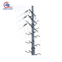 China 138kV Gantry steel poles Communication power transmission tower for electric transmission line for sale